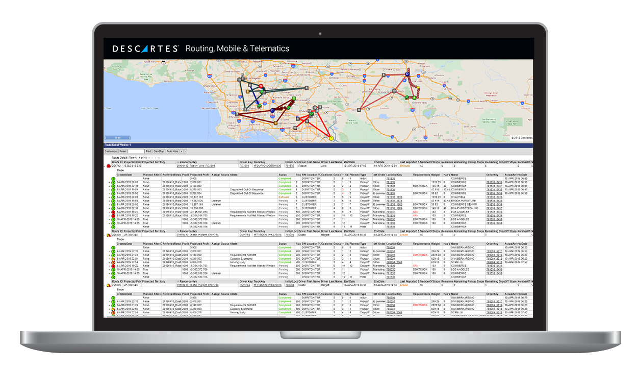 Route Planning & Optimization > Daily/Dynamic | Descartes